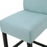 Lenando Fabric Barstool, Set of 2, Light Blue - Walmart.com