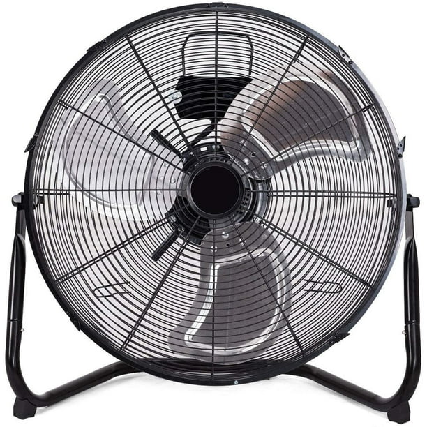Gymax 20-inch Floor Fan High Velocity Heavy Duty Metal Fan for ...