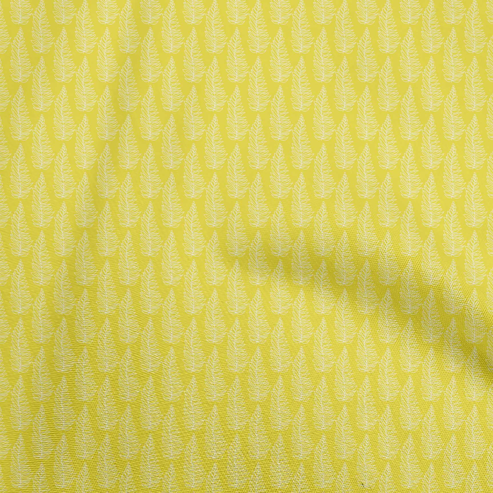 oneOone Viscose Chiffon Yellow Fabric Asian Block Dress Material Fabric ...