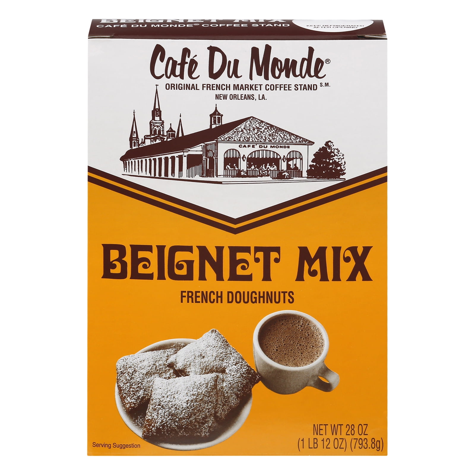 Cafe Du Monde Beignet Mix - Case of 12 - 28 OZ - Walmart.com