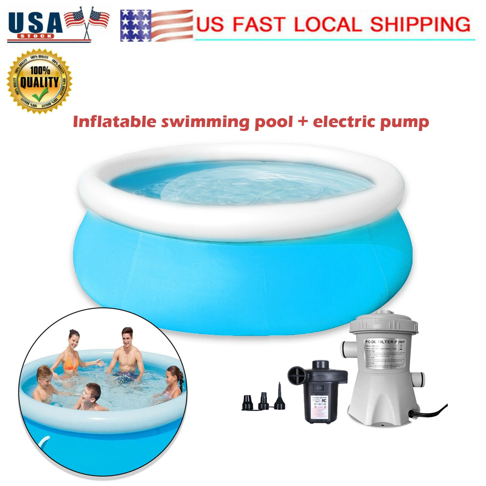 Goorabbit Swimming Pools,Round Above Ground Pools 10ft X 30in ...