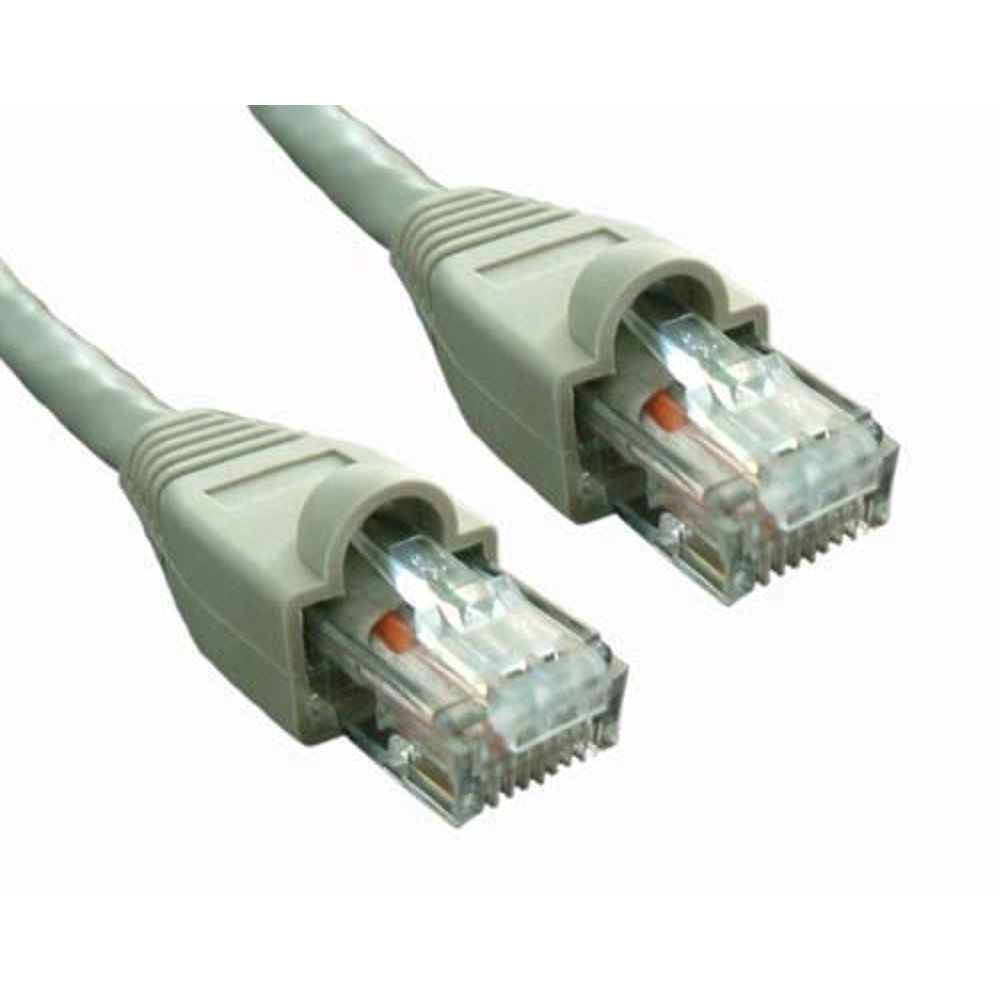 CAT5e Ethernet Cable, molded boots, 7 ft., Gray - Walmart.com - Walmart.com