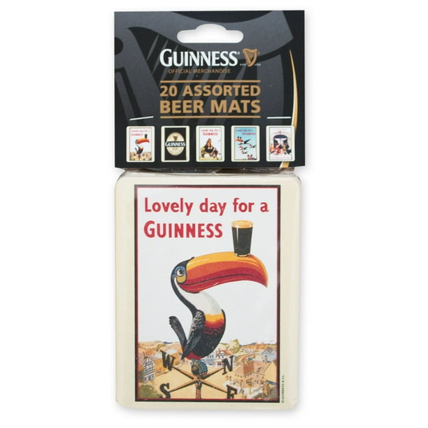 Guinness 20 Pack Beer Coasters - Walmart.com