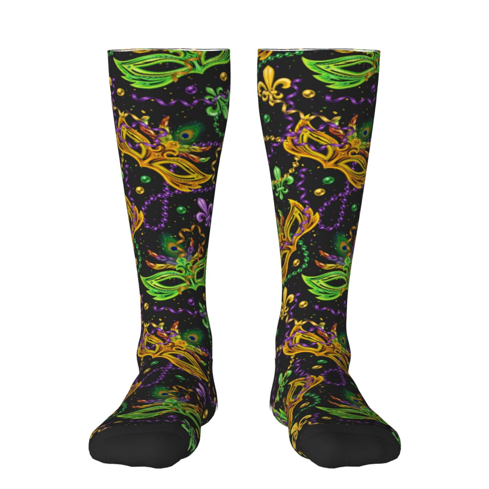 Fotbe Mardi Gras Surface Calcetas Divertidas Estampadas para Hombre y ...