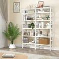 6-Tier Bookshelves and Bookcases, Adjustable 63.4"Tall Shallow Book ...