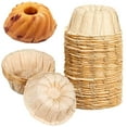 Disposable Paper Cake Pan Liner for Baking, 100 Pcs Mini Pumpkin Paper ...
