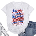 CONZONE 4Th Of July Womens Summer Tops Short Sleeve Letter Number ...