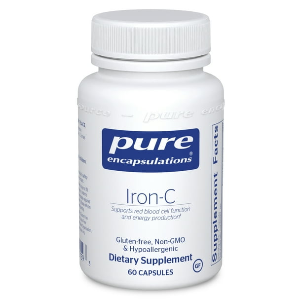 Pure Encapsulations Iron-C | Iron and Vitamin C Supplement to Support ...