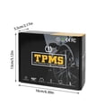 Solar Tire Pressure Monitor, Internal Sensor TPMS Wireless Diagnostic ...