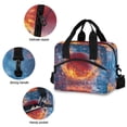 ALAZA Basketball Splash Fire Insulated Lunch Box Large Reusable Cooler ...