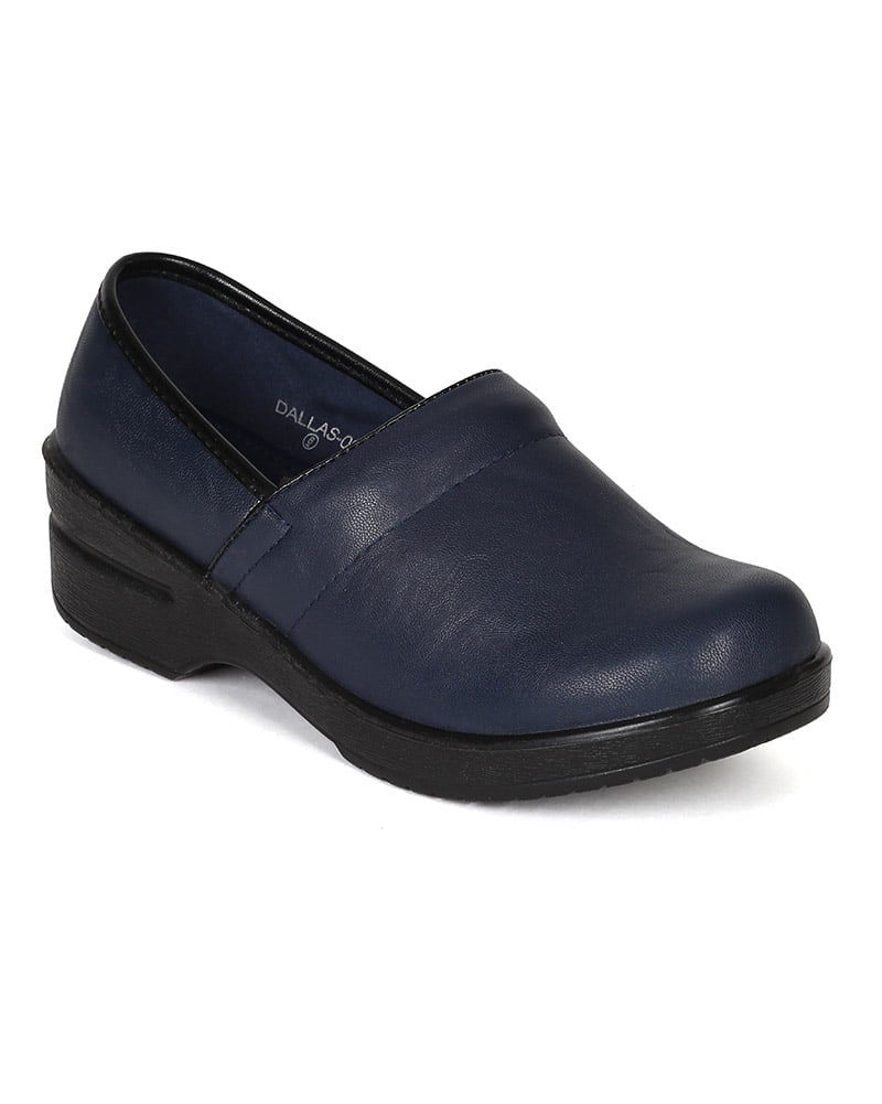 New Women Refresh Dallas-02 Leatherette Round Toe Slip On Clog ...