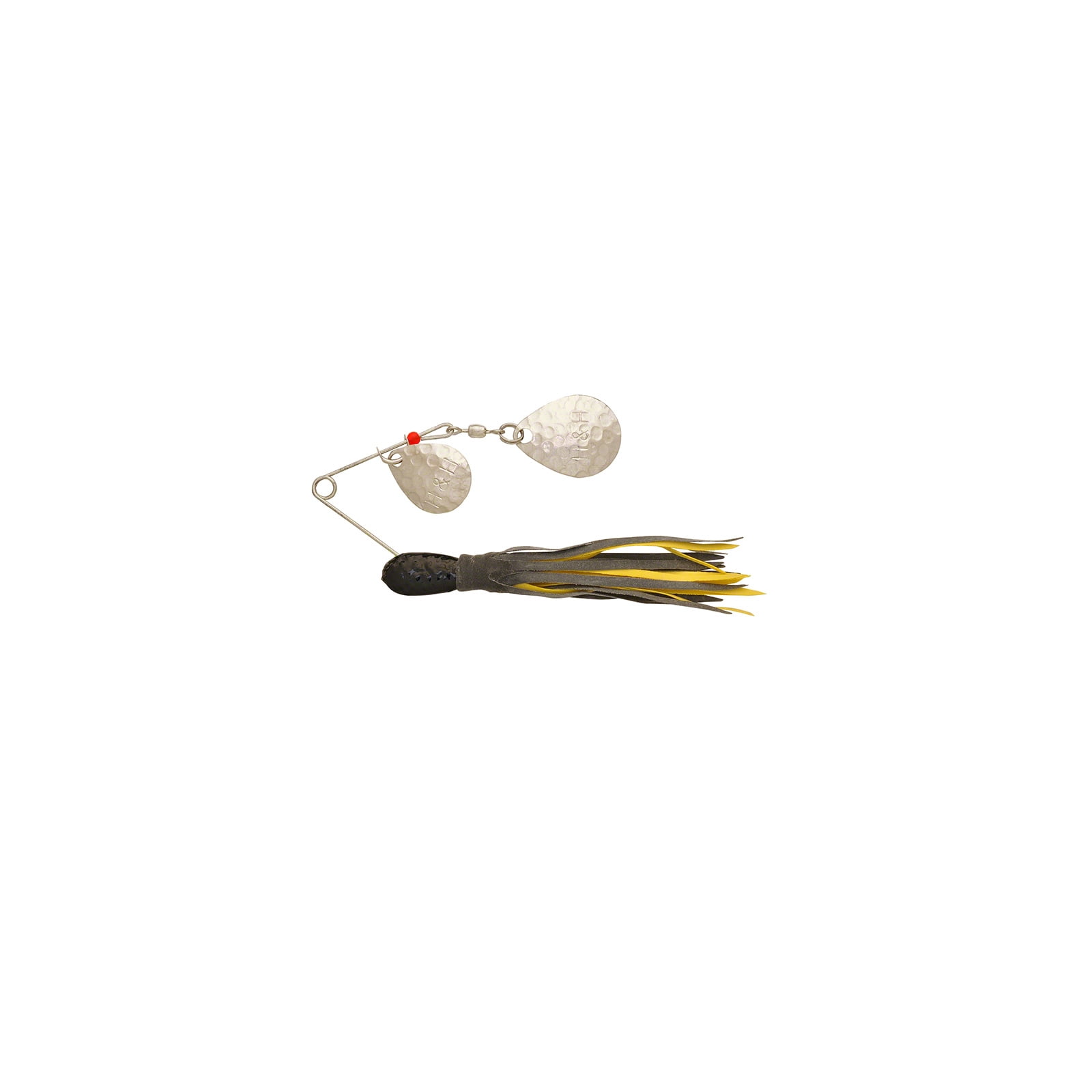 H&H Double Spinner Spinner Bait, Black & Yellow, 3/8 oz, 12 Count ...