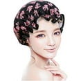 Bexikou 3Pcs Waterproof Shower Caps, Double-Layer PEVA Reusable Shower ...