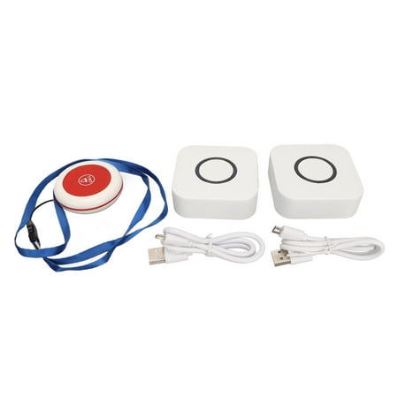 Elderly Call Button,Wireless Caregiver Pager 2 Caregiver Pager Wireless ...