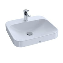 TOTO® Rectangular Undermount Bathroom Sink with CEFIONTECT, Cotton ...