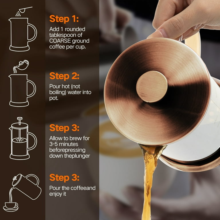 French Press BENI SOIS-TU 34 Oz Coffee Maker - Borosilicate Glass ...