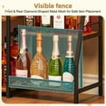 Liquor Cabinet Bar for Home with Drawer, 3-Tier Wine Rack Freestanding ...