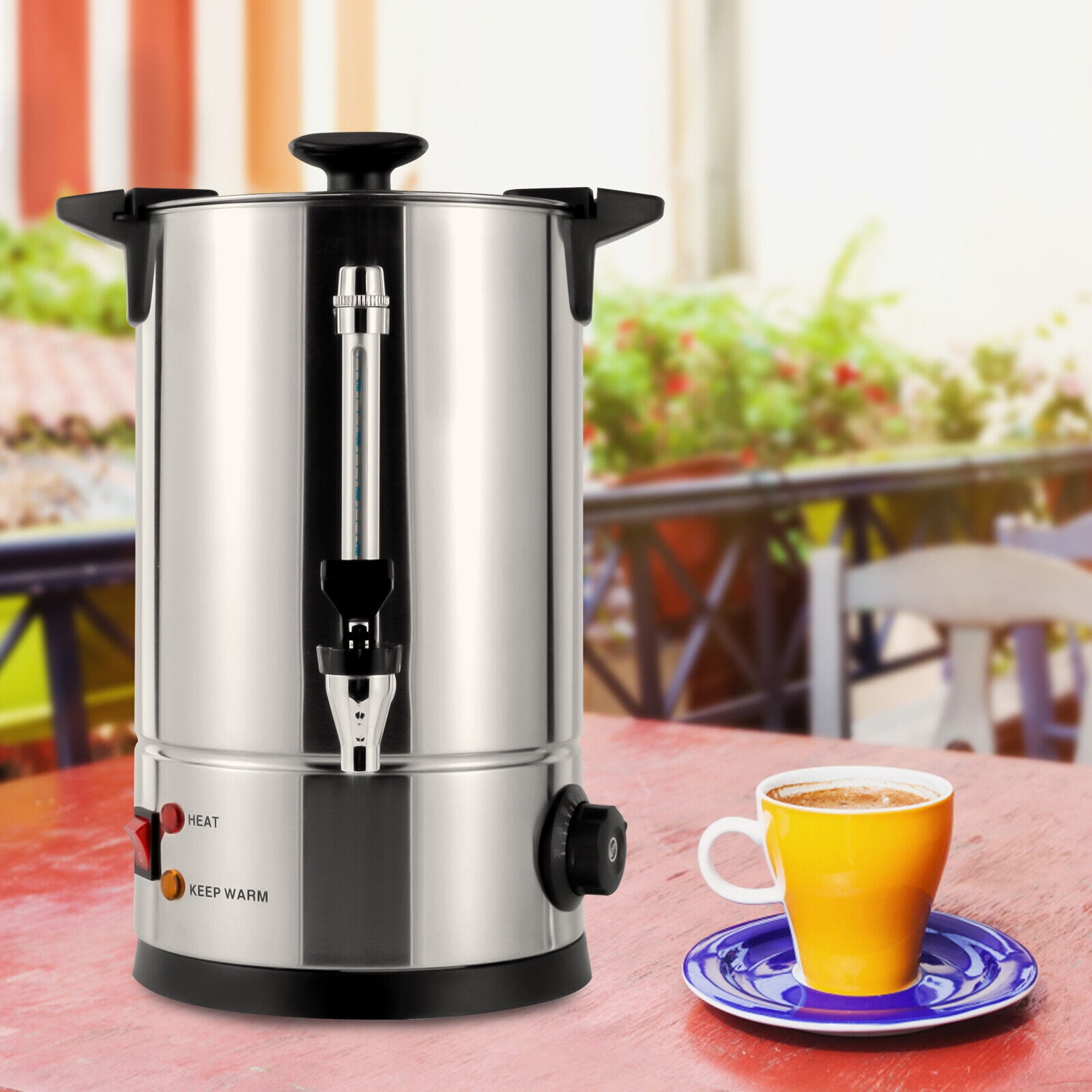 8L/2.11gal Catering Hot Water Boiler Tea Urn Coffee Commercial Electric ...