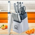 Five Cows 14pcs Knife Set with Sharpener Block – Stainless Steel, Steak ...