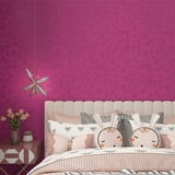 CHIHUT Hot Pink Peel and Stick Wallpaepr for Bathroom Wall Self ...