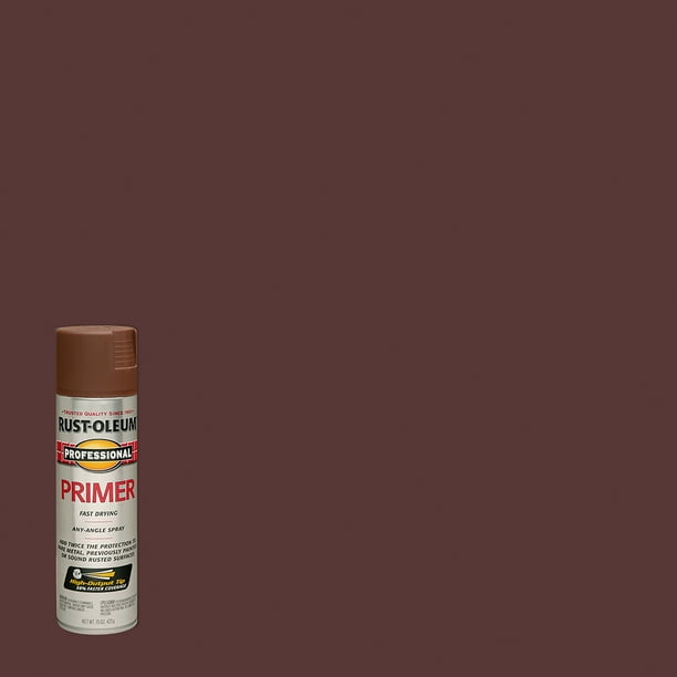 Red Primer, Rust-Oleum Professional High Performance Flat Enamel Spray ...