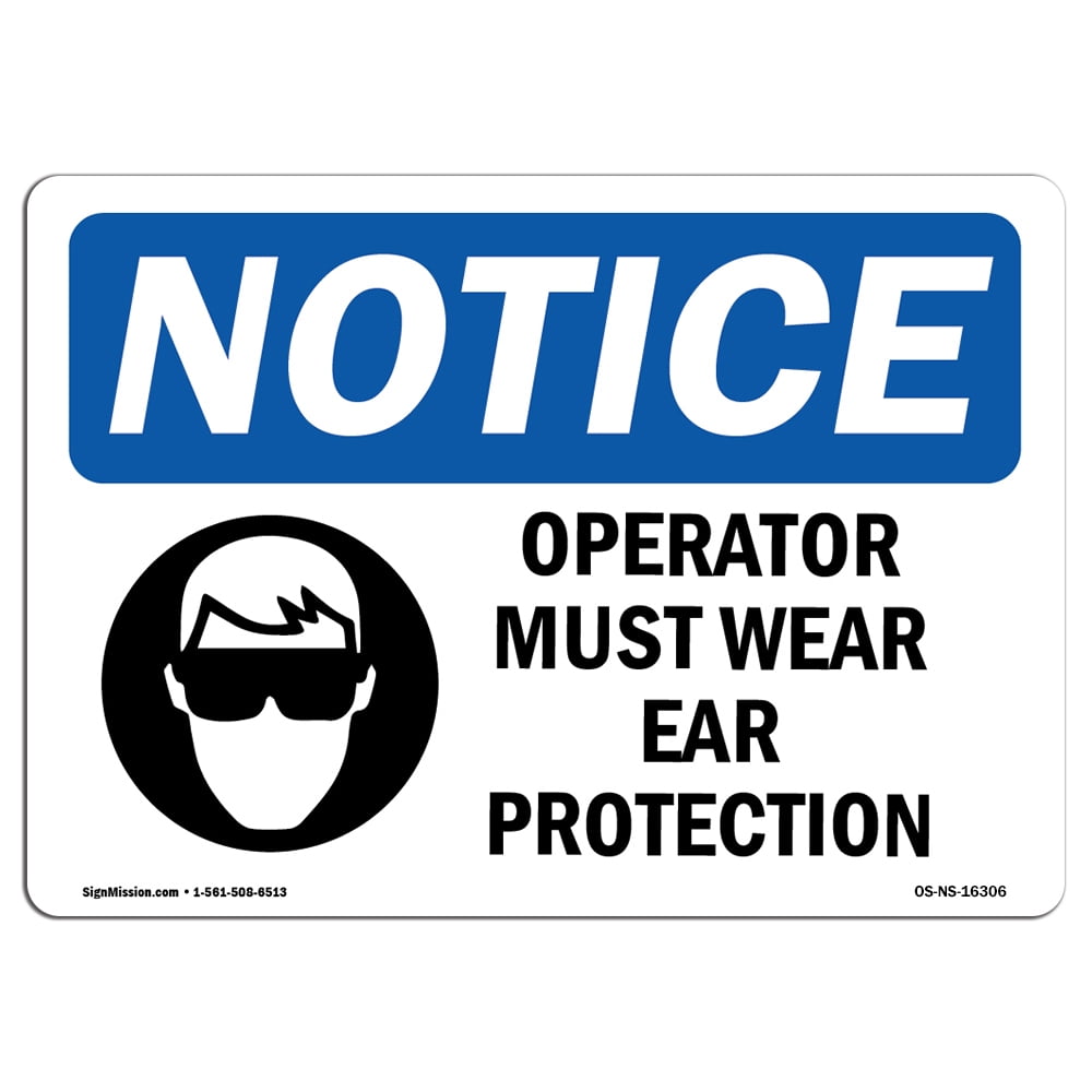 Ear Protection Sign