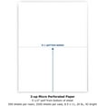 PrintWorks Professional Perforated Paper for Printer Printing, 8.5 x 11 ...