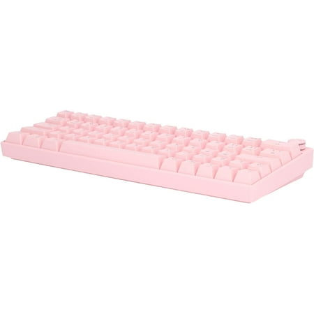 Mechanical Keyboard, 64 Key 5V DC Pink Keyboard RGB Backlight Ergonomic ...