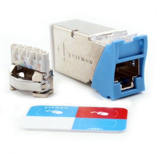 Siemon Z6A-S06 ZMAX Hybrid Shielded CAT6A Modular Jack, S/UTP RJ45 ...