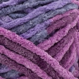 Bernat® Chunky Blanket™ #6 Super Bulky Big Polyester Yarn, Purple ...