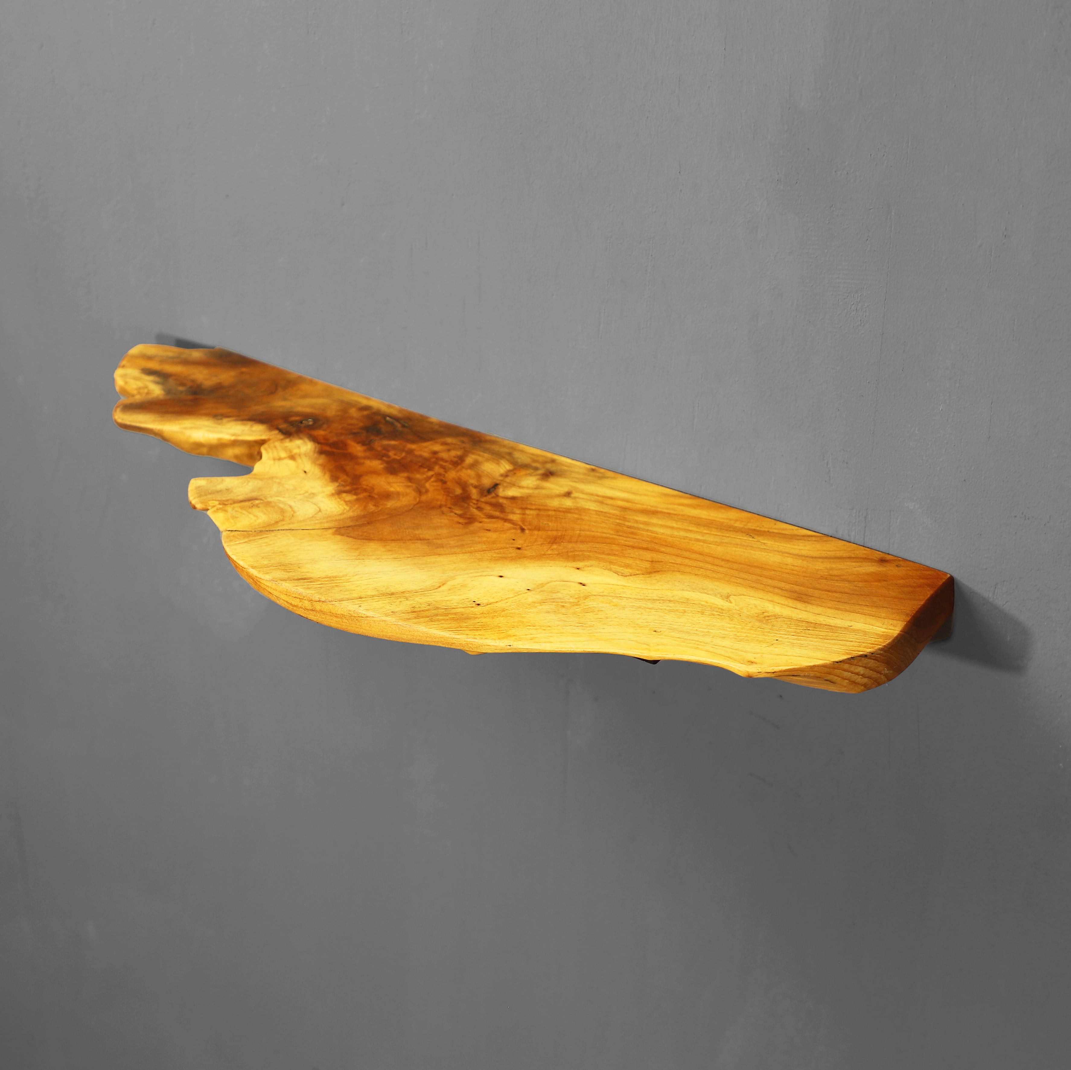 [PJ Collection] Live Edge Fir Wood Wall Shelf, Floating Shelves ...