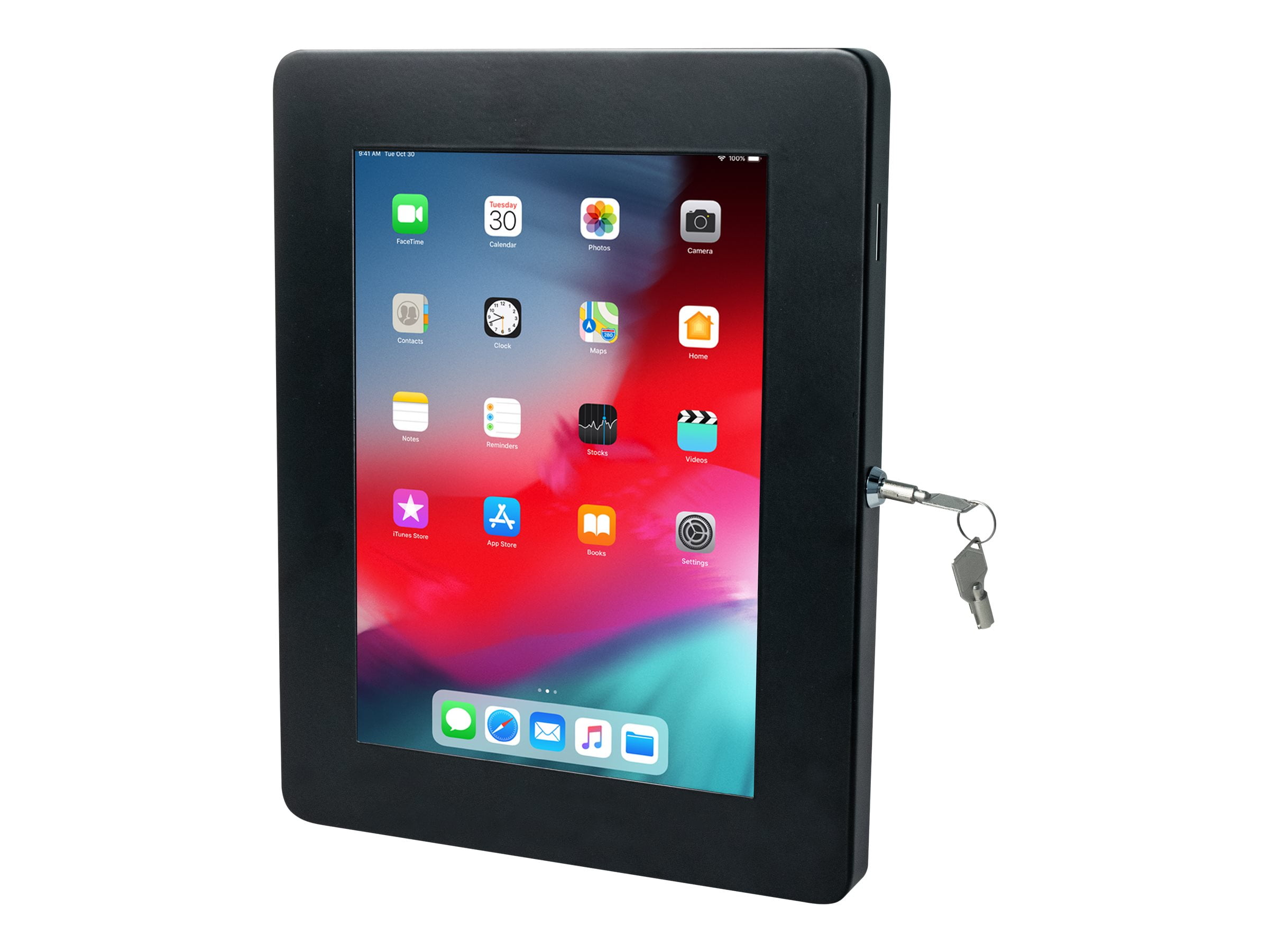 Cta Premium Large Wall Mount Lockable Black For Apple 129 Inch Ipad Pro Microsoft
