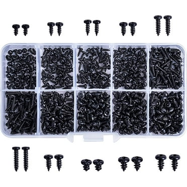 340PCS M3 Self Tapping Screws Wood Screws Assortment Kit Flat Head Wood ...