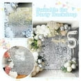 SoarDream Silver Sequin Wall Backdrop 24 Panels Iridescent Silver ...