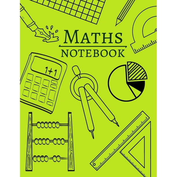 Maths Notebook Wide Grid Composition Notebook 120 Pages 8 5x11
