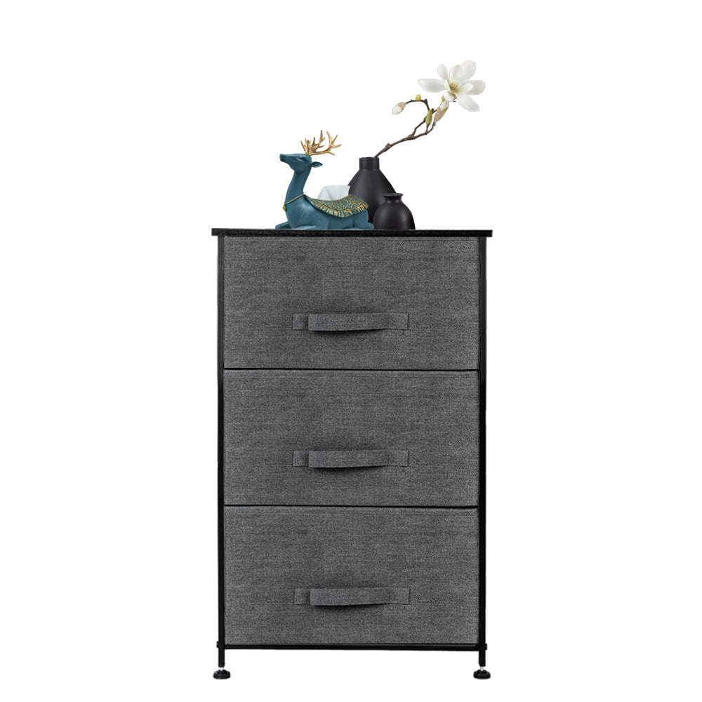 3-Tier Dresser Drawer Shelf , Storage Unit with 3 Easy Pull Fabric ...