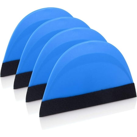 Pack of 4 squeegees with felt edge, foil squeegee, felt squeegee, soft ...