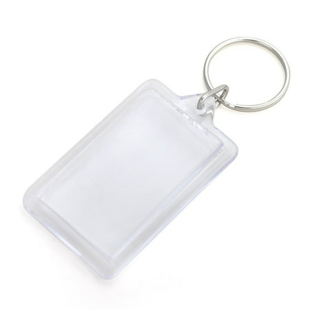 Clear Acrylic Photo Frame Transparent Keychains - 36 Pieces Picture ...