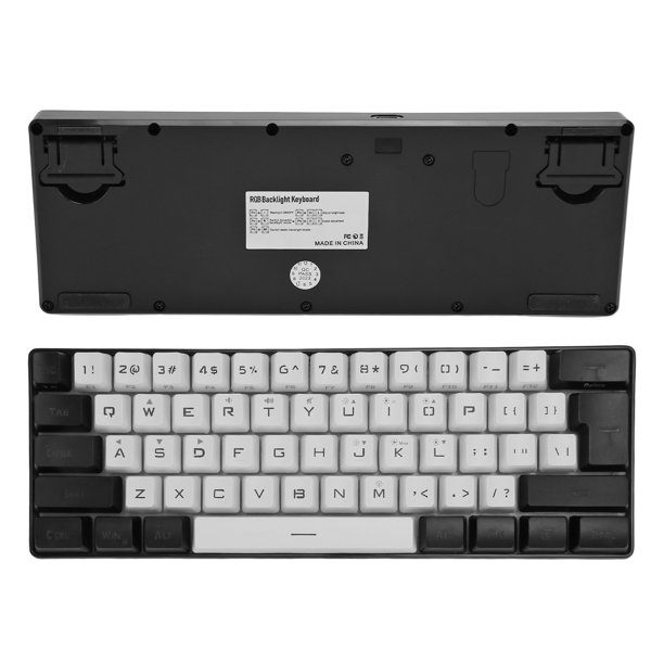 G61 Mini RGB Keyboard, Ergonomic Mechanical Feel, 61 Keys, LED ...