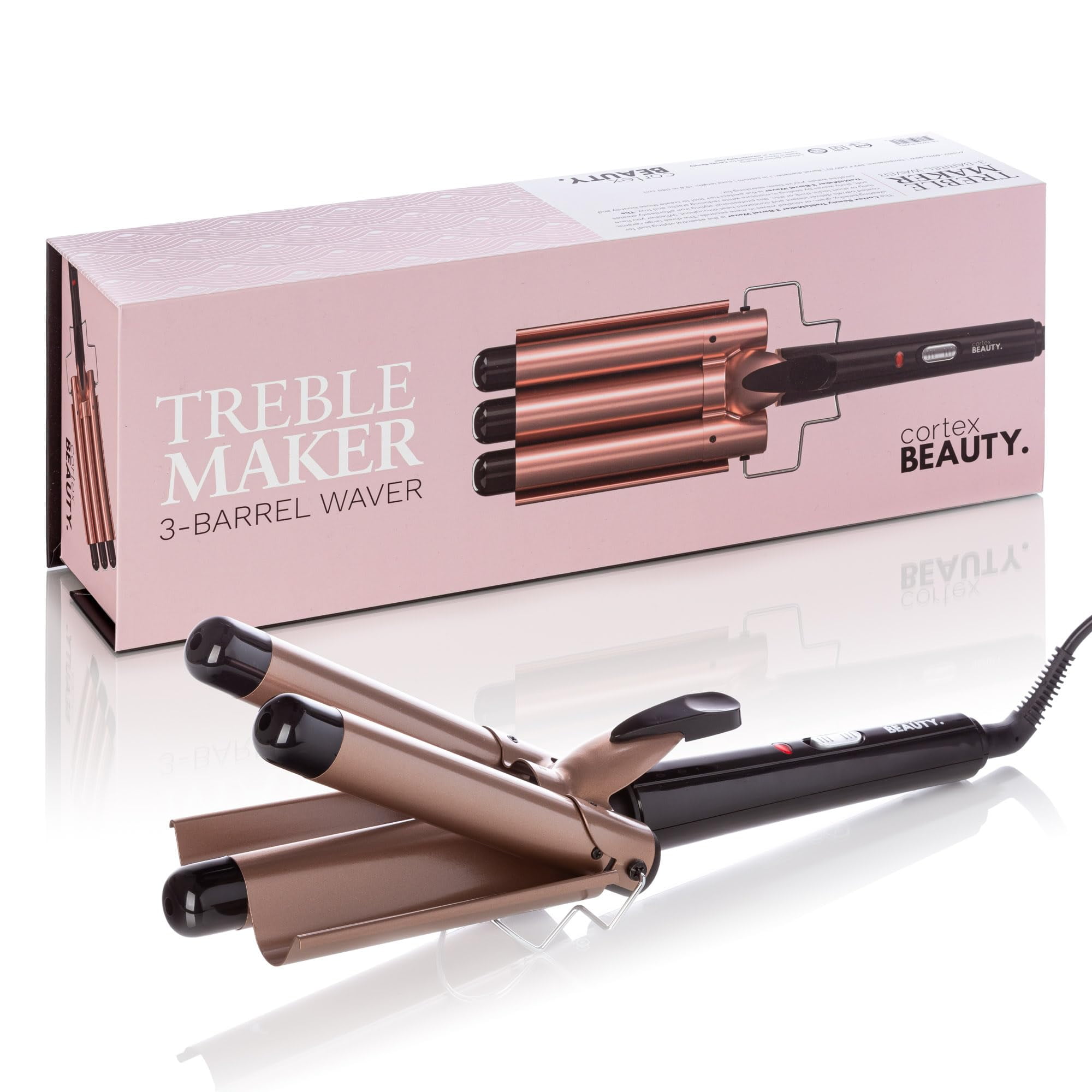 Cortex Beauty Wave Maker - 3-Barrel Waver (Pink) | Walmart en línea