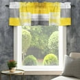 Abstract Gary Yellow Paint Valances for Windows Retro Mottled Oil ...