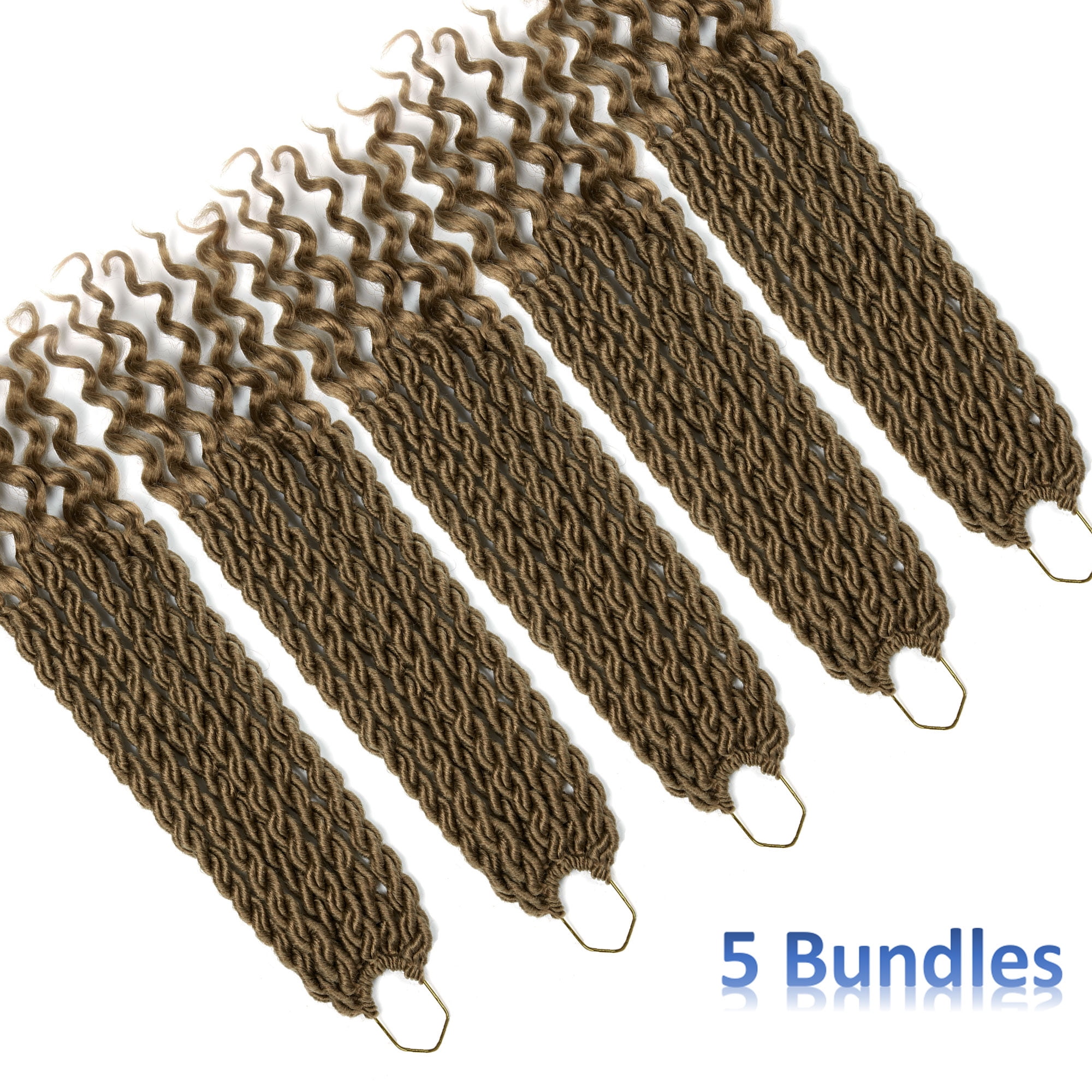 5 Bundles Pre-stretched Braiding Hair Professional Crochet Hair, Ombre ...