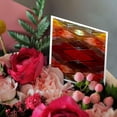 3drose, Bold Red, Orange and Yellow Abstract., 6 Greeting Cards with ...