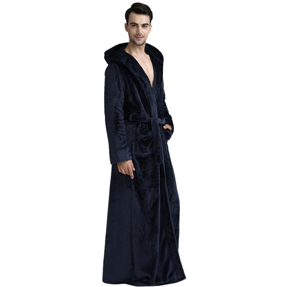 Click here for Mesase Women And Men Long Hooded Bathrobe Fleece F... prices