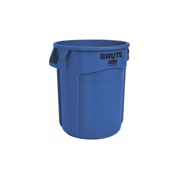 Rubbermaid Vented Brute 10 Gallon Blue Resin Free-Standing Round ...