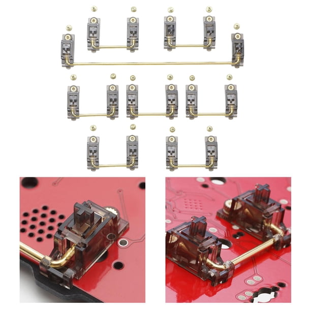 Transparent Gold Plated Screw-in Stabilizers 2U 6.25U Keycap ...