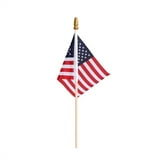 4x6 inch US Small Flag Hand Held Stick Mini American Stick Flag Proudly ...