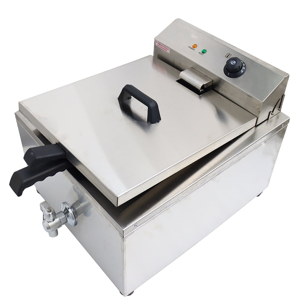 INTBUYING Funnel Cake Fryer Commercial Stainless Steel Countertop Fryer ...