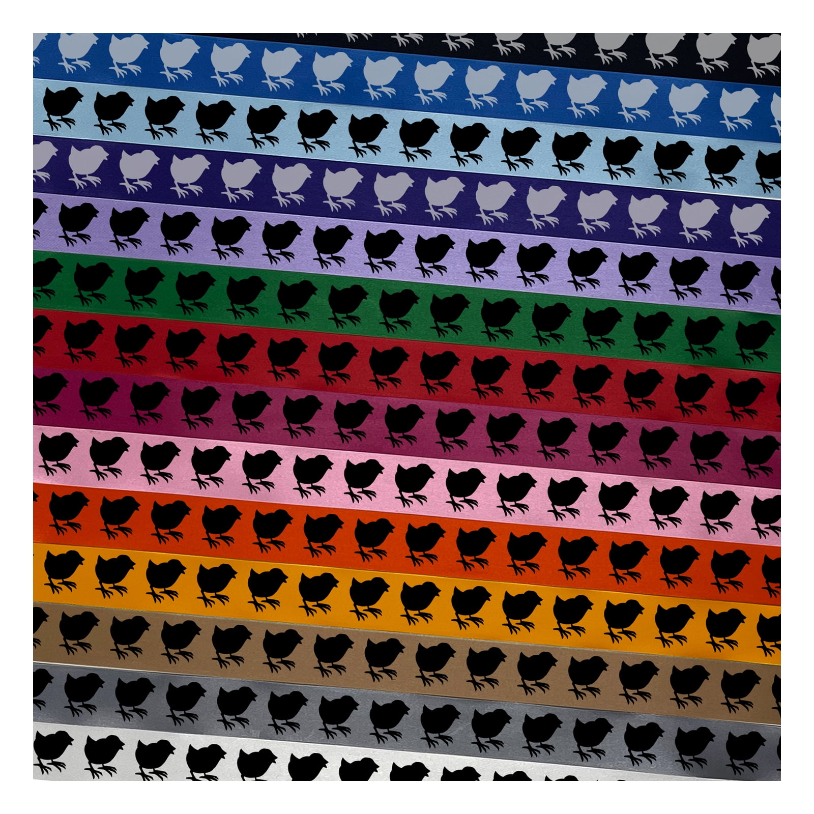 Baby Chick Chicken Standing Solid Satin Ribbon for Gift Wrapping Bows ...