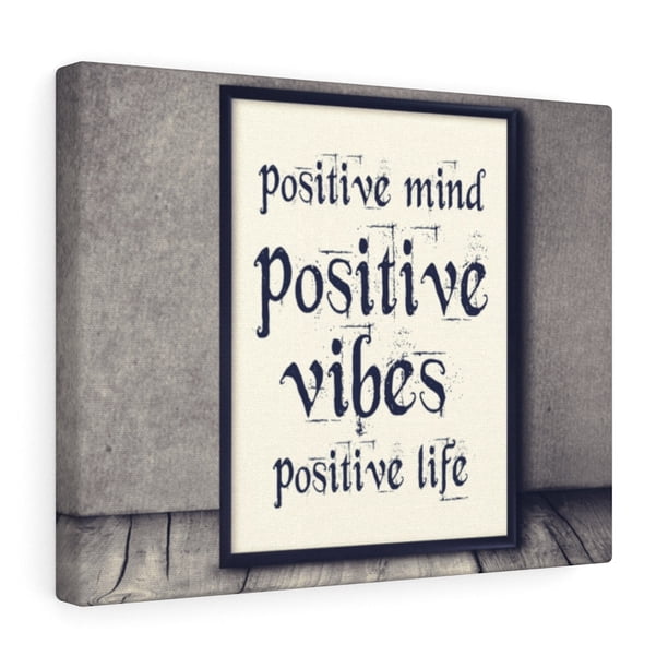 Inspirational Wall Art Positive Mind Positive Vibes Motivational Print ...